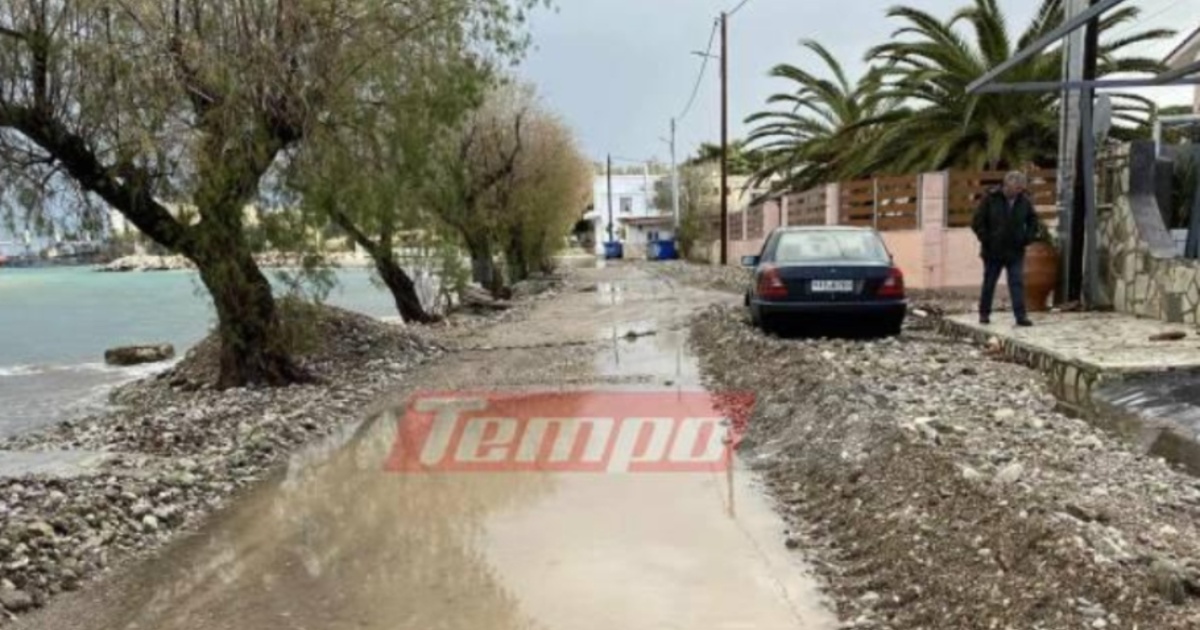 Πάτρα: «Βομβαρδισμένο τοπίο» η παραλιακή ζώνη από την κακοκαιρία ...