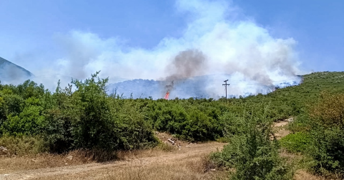 Φωτιά τώρα στη Μυροδάφνη Ιωαννίνων - Καίει κοντά σε οικισμό