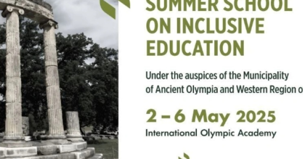 Στην Αρχαία Ολυμπία το 1ο Διεθνές Θερινό Σχολείο για την Ενταξιακή ...