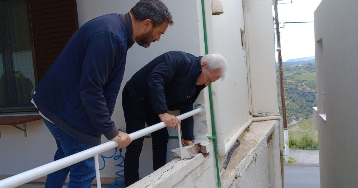 Ηράκλειο: Αναστάτωση στις Βούτες από ρωγμές σε κτίρια - Εκτάκτως ...