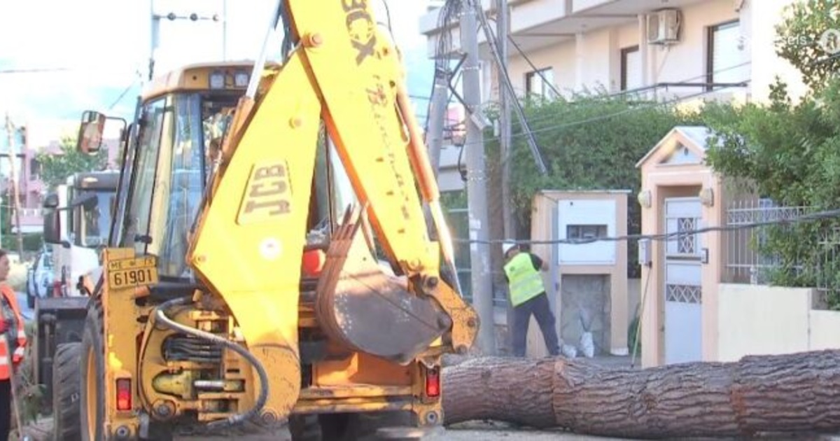 Προβλήματα ηλεκτροδότησης στην Κηφισιά - Έπεσε δέντρο σε κολώνα της ΔΕΗ