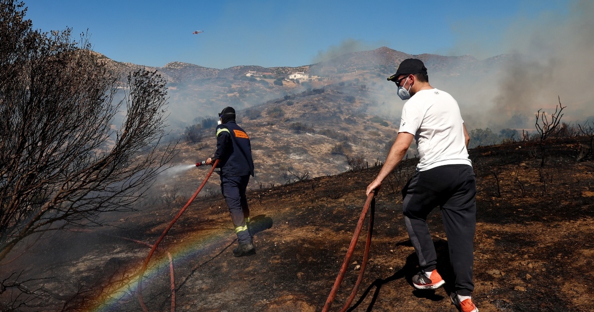 Παλαιά Φώκαια: Χάρτης δείχνει πώς κινήθηκε η φωτιά