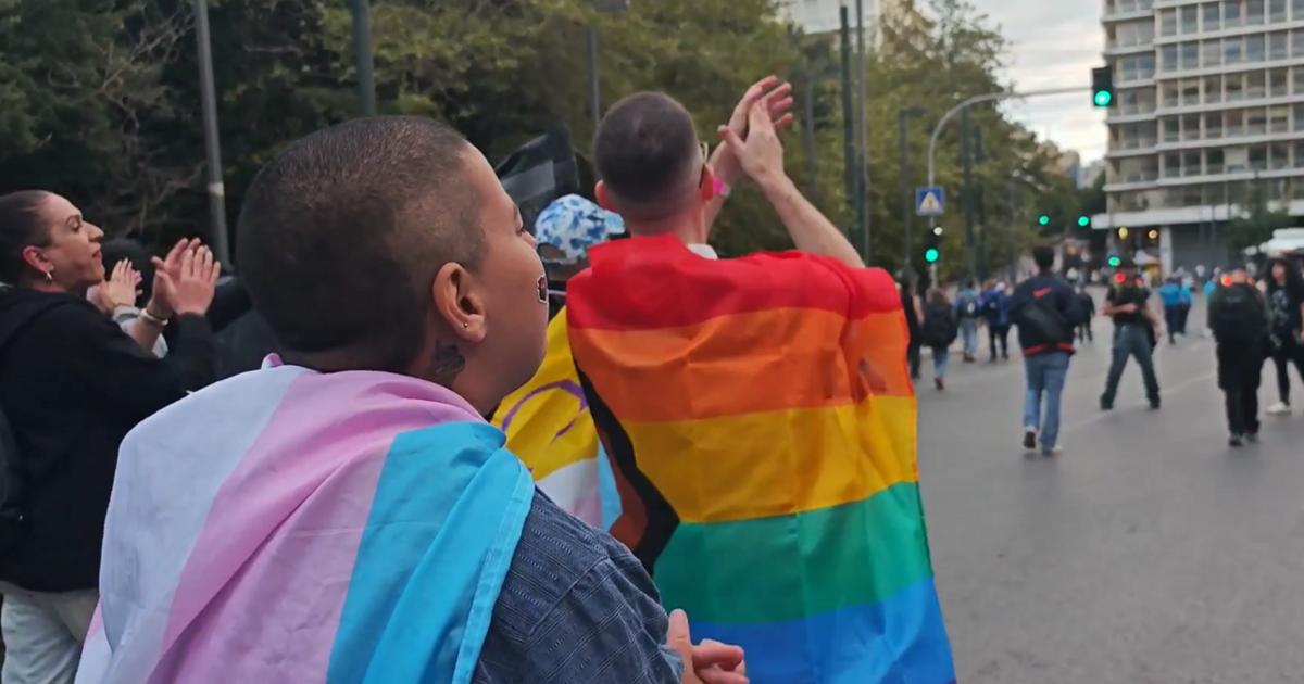 Το Trans Pride στο πλευρό του Πάνου Ρούτσι: Επισκέφθηκε τον απεργό ...
